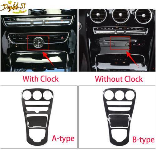 Black ABS Central Console Gear Panel Trim For 2015-18 Benz C GLC Class ...