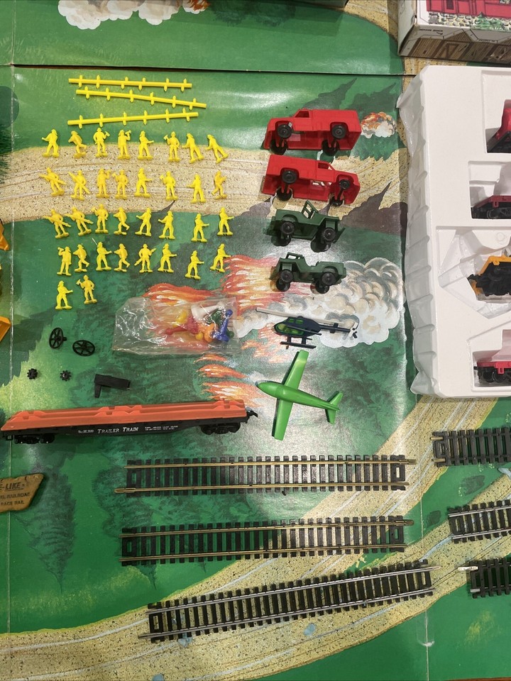 VTG AHM Fire Fox 1 Fire Command HO Scale Forest Fire Fighter Train Set ...