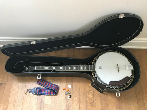 Banjo w/ Case, Straps, Thumb Picks & Finger Picks | eBay