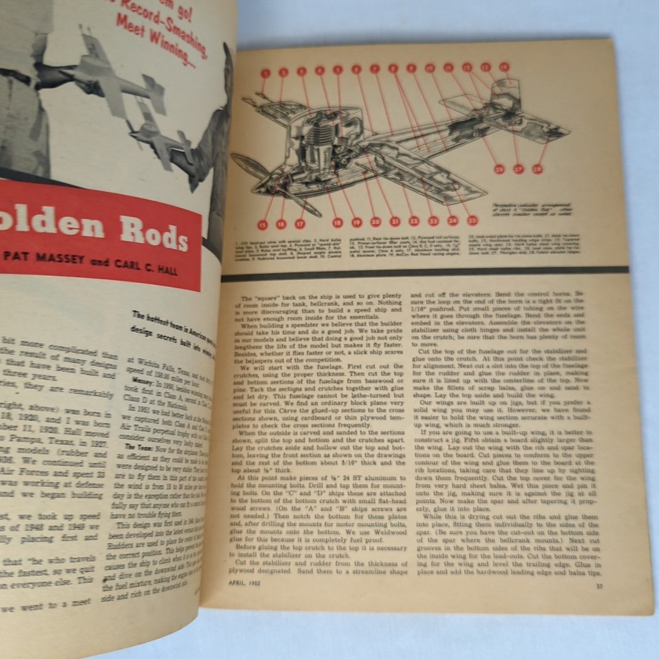 Air Trails Magazine April 1952 Still's Stunt "Stuka" Thomas-Morse Bipe ...