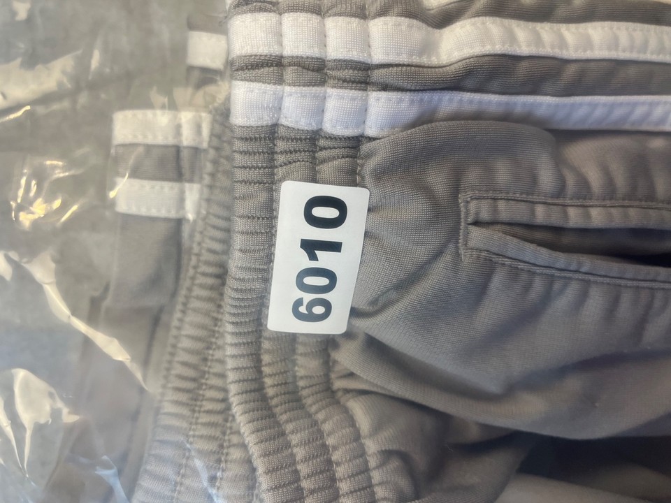 Vtg Adidas Original AdiBreak Track Pants Mens L Gray Baggy Snap Leg Y2K ...