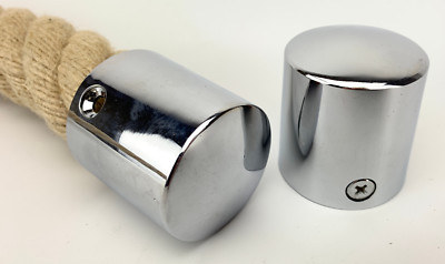 Polished Chrome Finished Handrail Rope End Cap To Fit Diameter 40mm ...