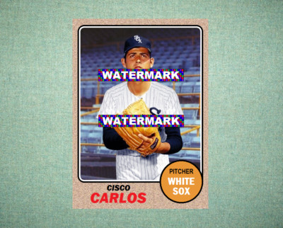Cisco Carlos Chicago White Sox 1968 Style Custom Baseball Art Card | eBay