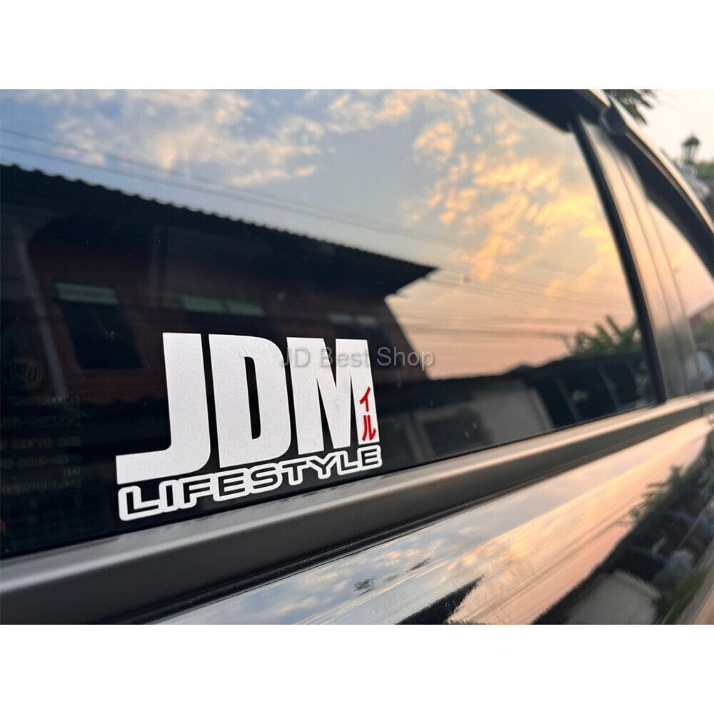 JDM LIFESTYLE Jap Car Trucks Stickers Dicut Vinyl Decal Glass Corner ...