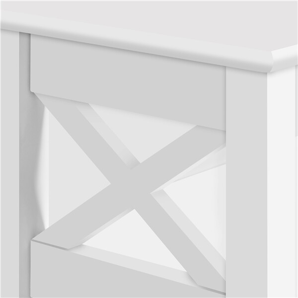 End Table Set of 2 with Storage Shelf, 3 Tier Slim Magazine Rack Table ...