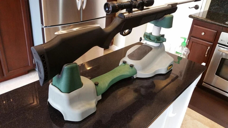 Shooting Rifle Bench Rest Gun Vise Adjustable Sturdy Sighting ...