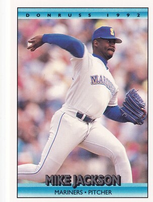 1992 Donruss #584 Mike Jackson Seattle Mariners + (Yes 3 Free Mystery ...