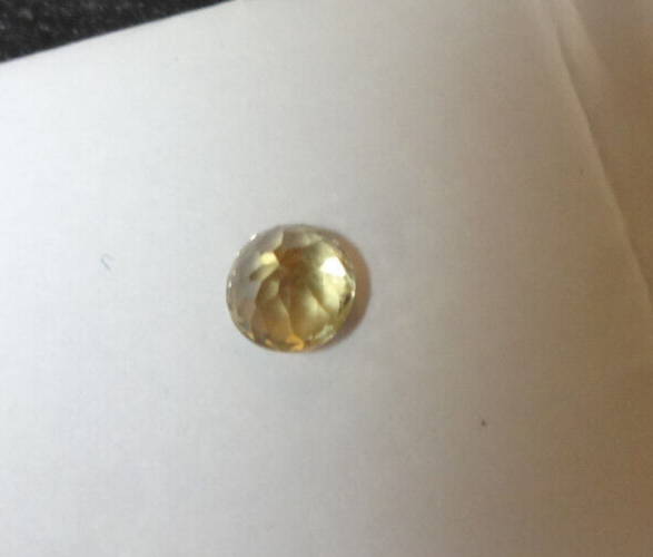 GFCO Switzerland CERTIFIED .81 ct ROUND NATURAL YELLOW ALEXANDRITE TOP ...