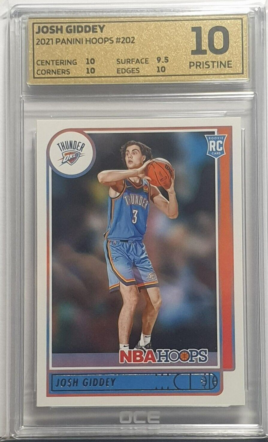 2021 Hoops Josh Giddy Rookie Card OKC Thunder - OCE 10 Pristine | eBay ...