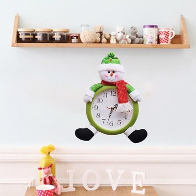 Clock for Bedroom Wall Multifunctional Wall-mounted Hanging Snowman ...