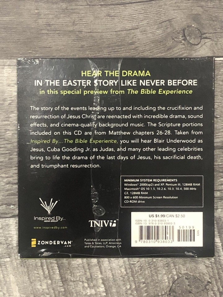 Angela Bassett Blair Underwood Bible Experience Easter Story(Audio CD ...