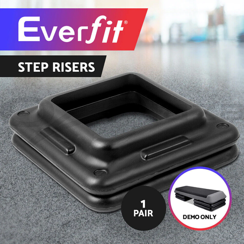 Everfit 2X Aerobic Step Riser Exercise Stepper Block Gym Home Fitness ...