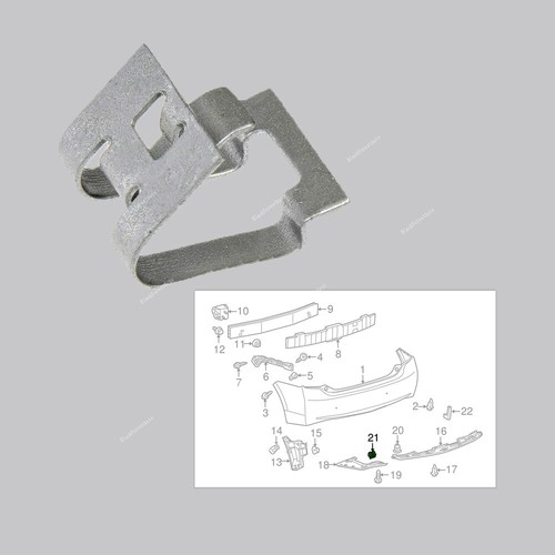 Front & Rear Bumper Lip Chin Spoiler Clip For Toyota Corolla 03-10 ...