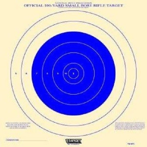 Paper TQ-4(P) 50-Official 100 Yd Small Bore Rifle Target for practice ...