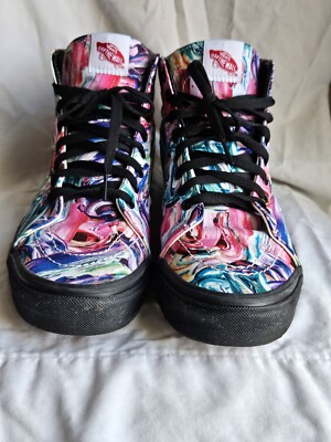 VANS Size 10 Mens Authentic Multi-Color Hightops Canvas | eBay