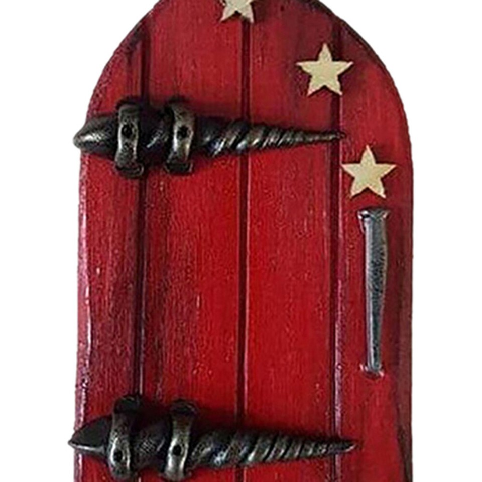 Mini Elf Door Wooden Dollhouse Fairy Door Elf Door Craft for Trees ...