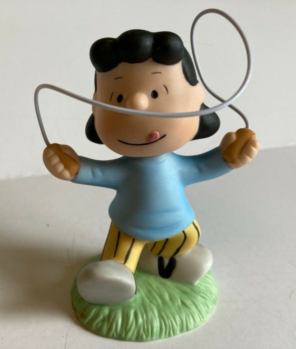 Peanuts Lucy Jumping Skipping Rope Figurine Westland Gifts #8217 3 1/2 ...