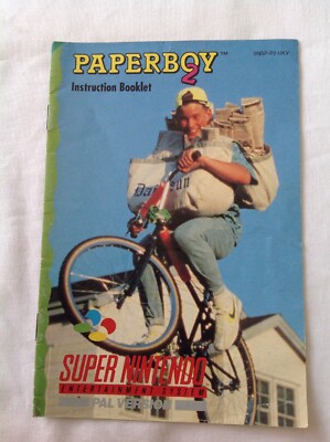 Super nintendo Paperboy 2 Instruction Booklet | eBay Australia