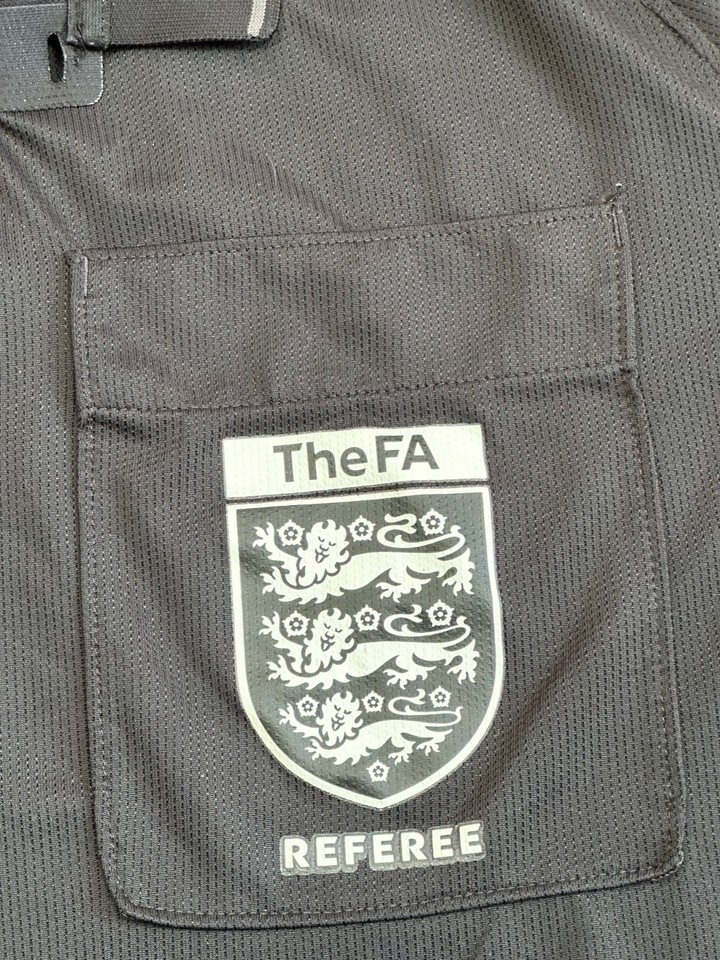 England Football Association Nike Black Referee T-Shirt | Mens Adult XL ...