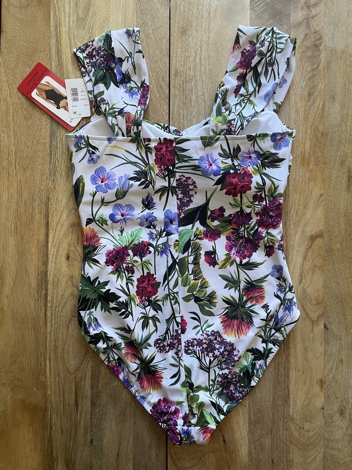 Magicsuit Slimming One Piece Swimsuit Floral Ruching Bathing Suit Size ...