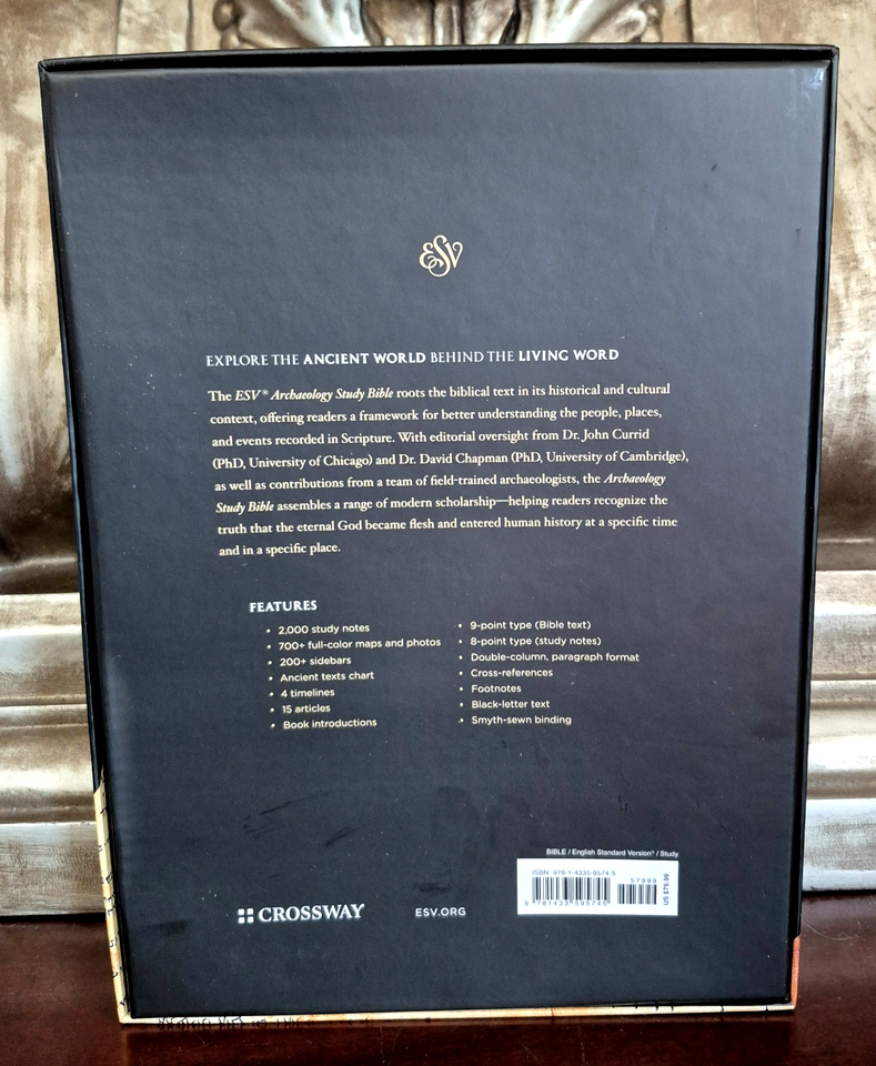 ESV Archaeology Study Bible (2024 Brown / Walnut Imitation Leather) New ...