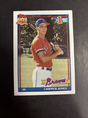 Chipper Jones 1991 Topps #333 RC | eBay