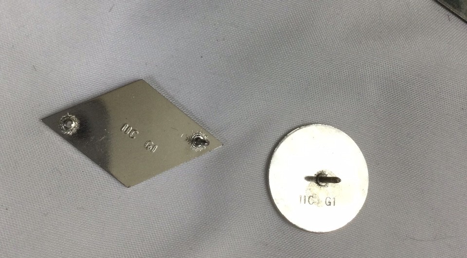 USA ROTC Major Rank Chrome Diamond Collar Insignia, Chrome Disk, & ROTC ...