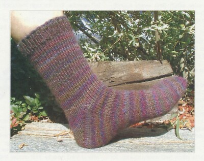 Lisa Knits Knitting Pattern SK-018 - Basic Toe-Up Sock - Ladies Medium ...