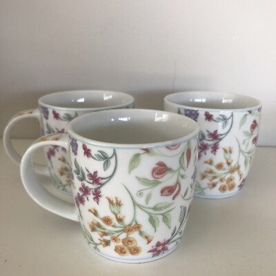 Set Of 3 Churchill Spring Floral Mugs | eBay Australia