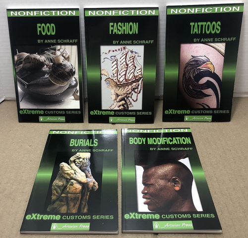 Lot of (5) EXTREME CUSTOMS SERIES Paperbacks by ANNE SCHRAFF - Tattoos ...