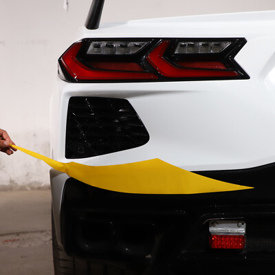 Yellow Car Rear Air Intake Panel Sticker Vinyl For Corvette C8 Z51 Z06 ...