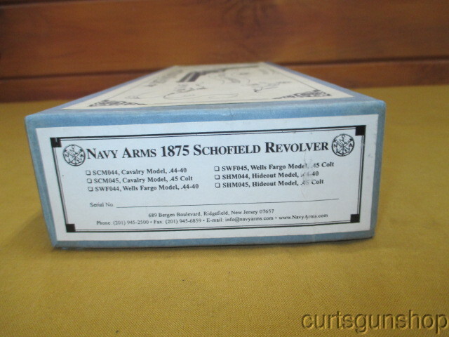 Navy Arms Company 1875 Schofield Revolver Box Only Blue No 2 | eBay