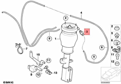 Genuine BMW E53 RR1 RR1N Front Suspension Screwed Connection OEM ...