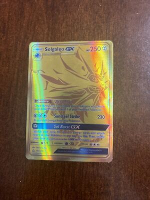 Pokémon TCG Solgaleo GX Sun & Moon: Ultra Prism 173/156 Holo Secret ...