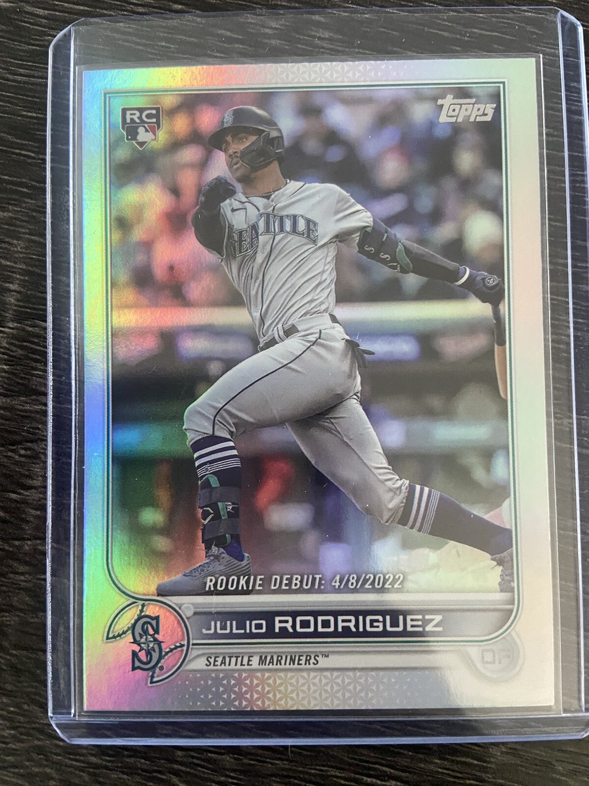 Julio Rodriguez 2022 Topps Update RC Rookie Debut Rainbow Foil #US97 ...