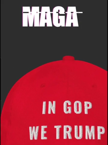 IN GOP WE TRUMP embroidered Text MAGA RED Hat USA Republican Campaign ...