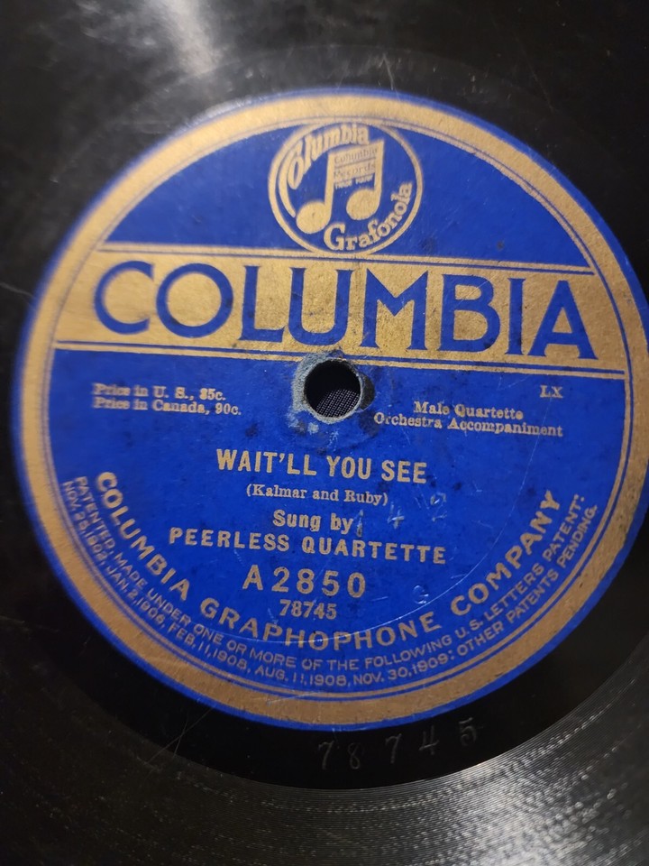Rare 78 RPM Records- Patented. Read For Titles. Victor, Clarion, Velvet ...