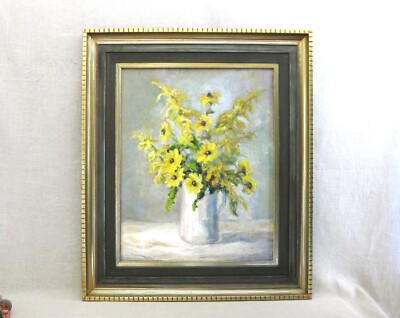 Large Vintage Floral Still Life Flower Painting Original Fine Art | eBay
