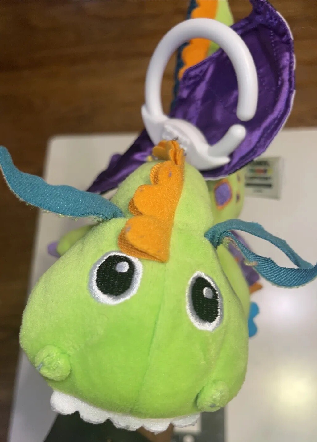 TOMY Lamaze Flip Flap Dragon Plush Clip On Stuffed Animal Developmental ...