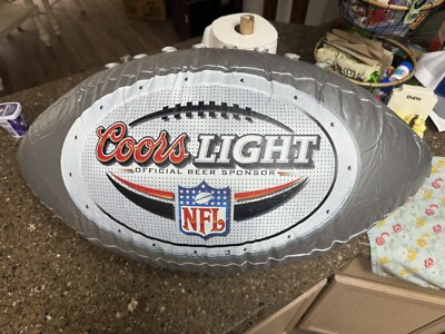 Coors Light Silver Football Inflatable Blow Up- Hanging Display | eBay