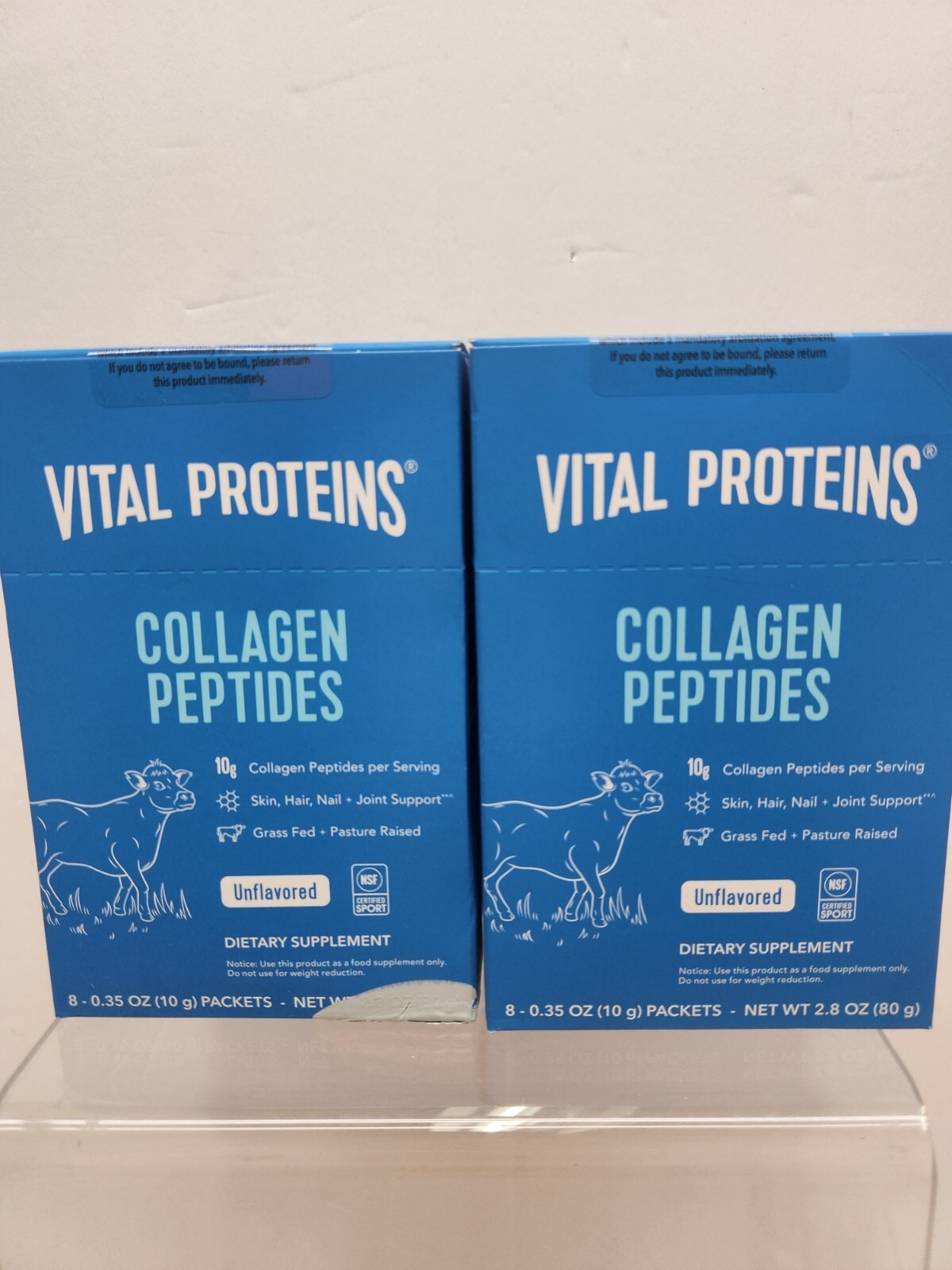 Vital Proteins Collagen Peptides Unflavored 16 Packets Stick Packs EXP ...