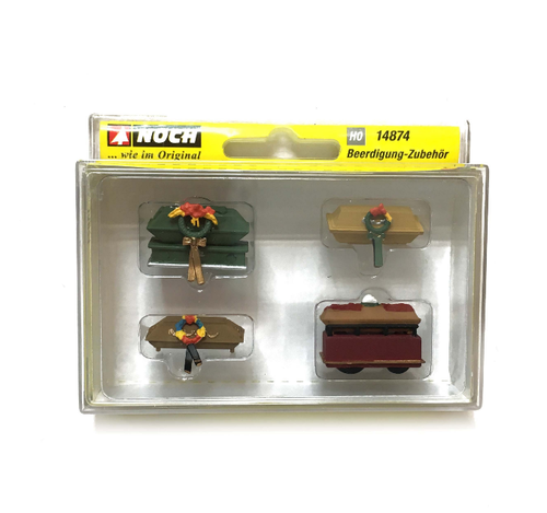 NOCH, Coffins, Caskets & Wreaths (Funeral Accessories) in 1/87 HO Scale ...