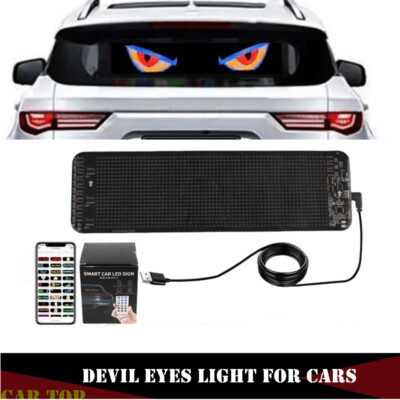 1/2PCS for Window Colorful Devil's Eye LED Soft Screen Strip for Car ...