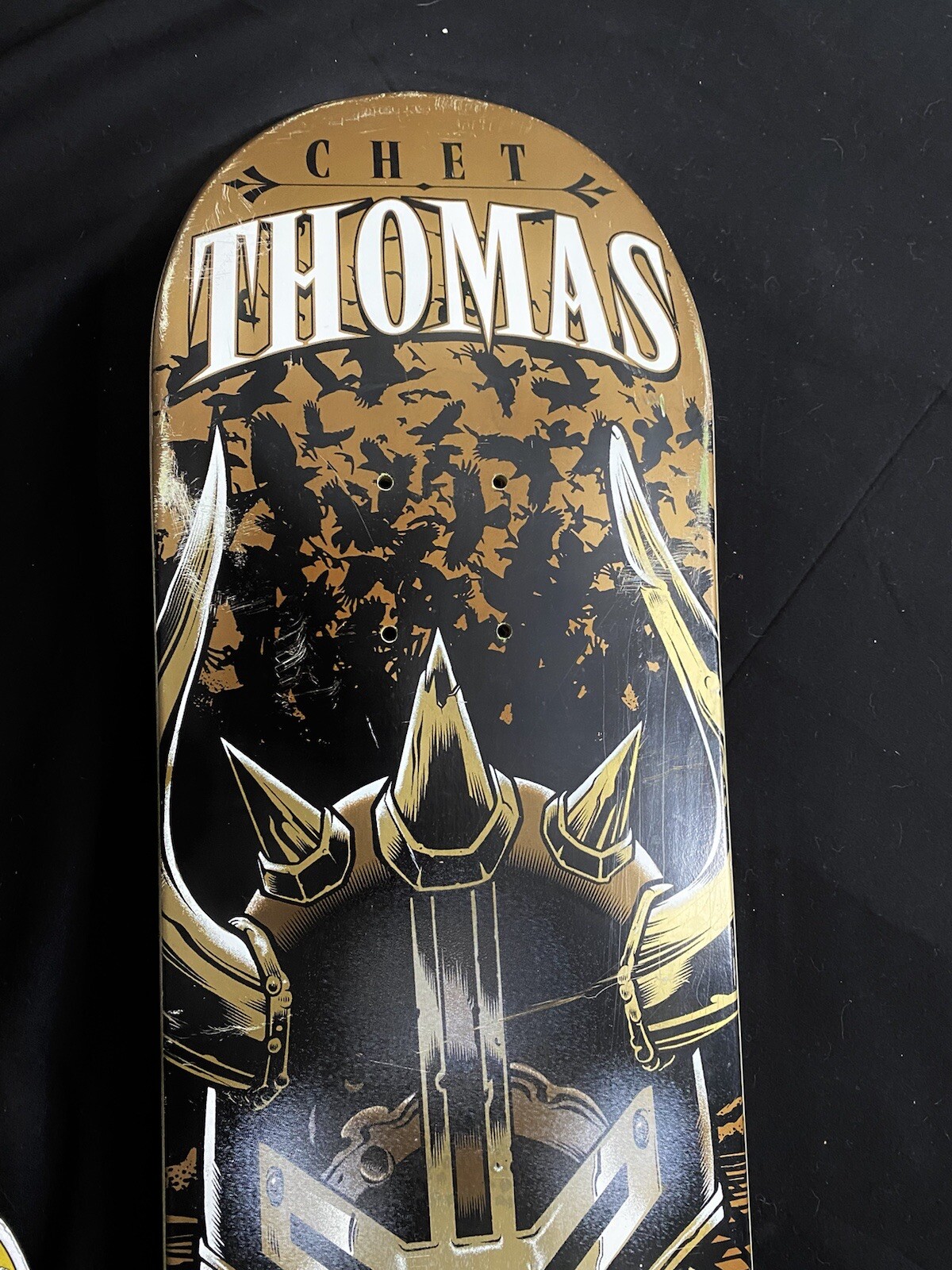 RARE Darkstar Chet Thomas Armor Skateboard Deck Vintage Clear Griptape ...