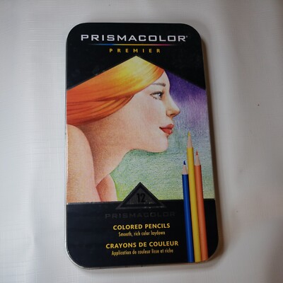 Prismacolor Premier Colored Pencils 12 Count Tin Case New | eBay