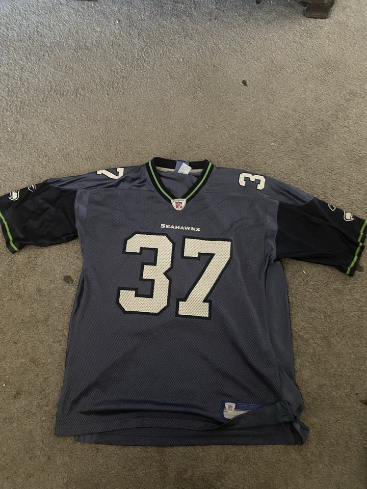 SEATTLE SEAHAWKS SHAUN ALEXANDER #37 NFL STICHED SEWN ON PATCHES REEBOK ...