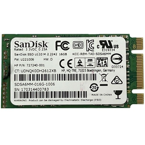 SSD 32GB M.2 SATA 2242 Ngdd Disc Solid HP SanDisk Thin Client Embedded ...