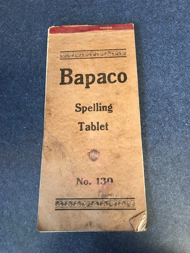 Vintage Bapaco Spelling Tablet No 130 | eBay
