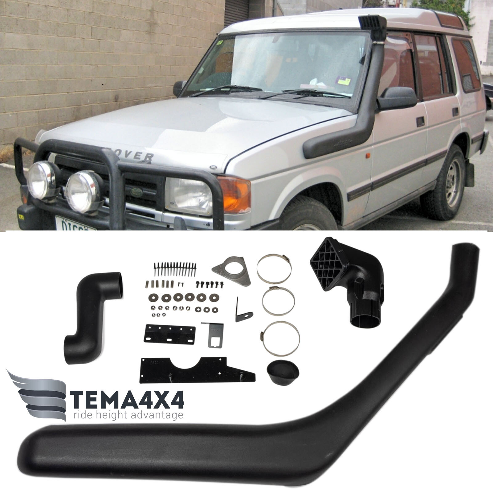 Snorkel Kit For Land Rover Discovery 1 300 Air Intake Ram Diesel 2.5L ...