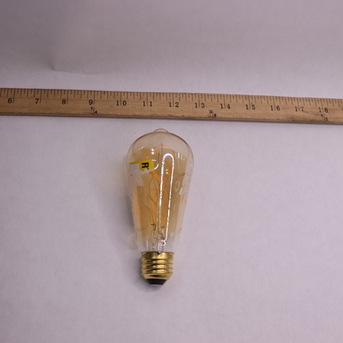 60W ST19 Dimmable Knot Thin Filament Amber LED Light Bulb Warm White ...